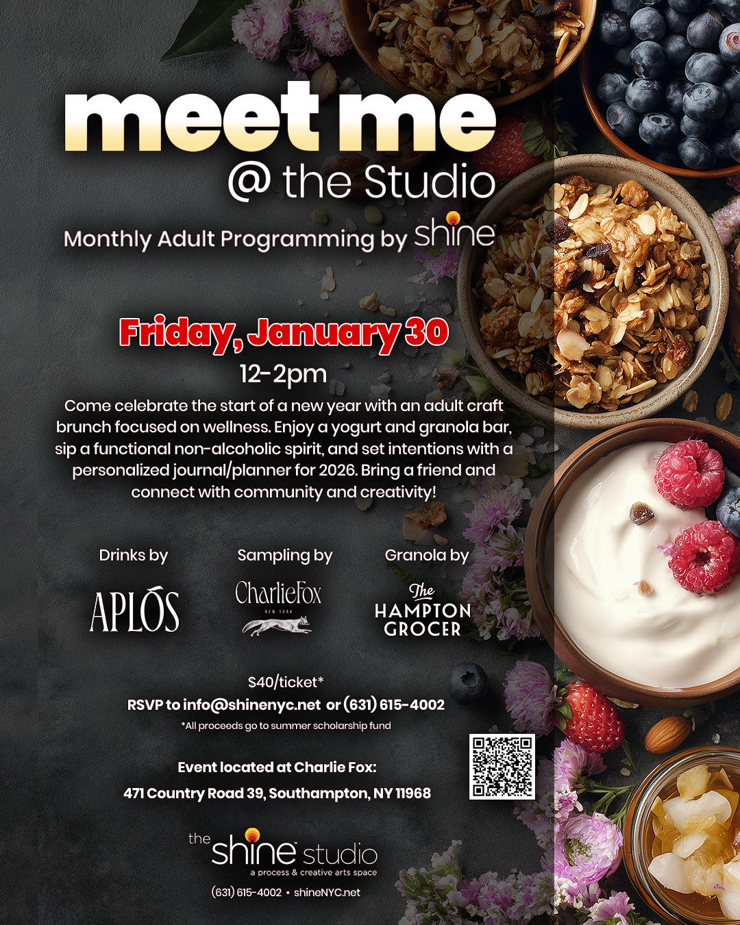 Join The Shine Studio for a Wellness-Inspired Brunch at Charlie Fox on ...